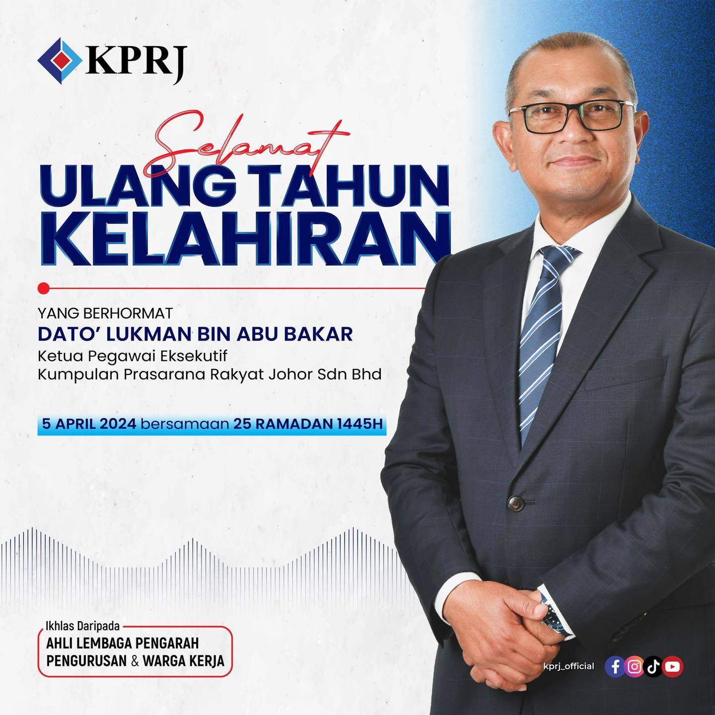 Selamat Hari Lahir kepada Yang Berhormat Dato’ Lukman bin Abu Bakar ...